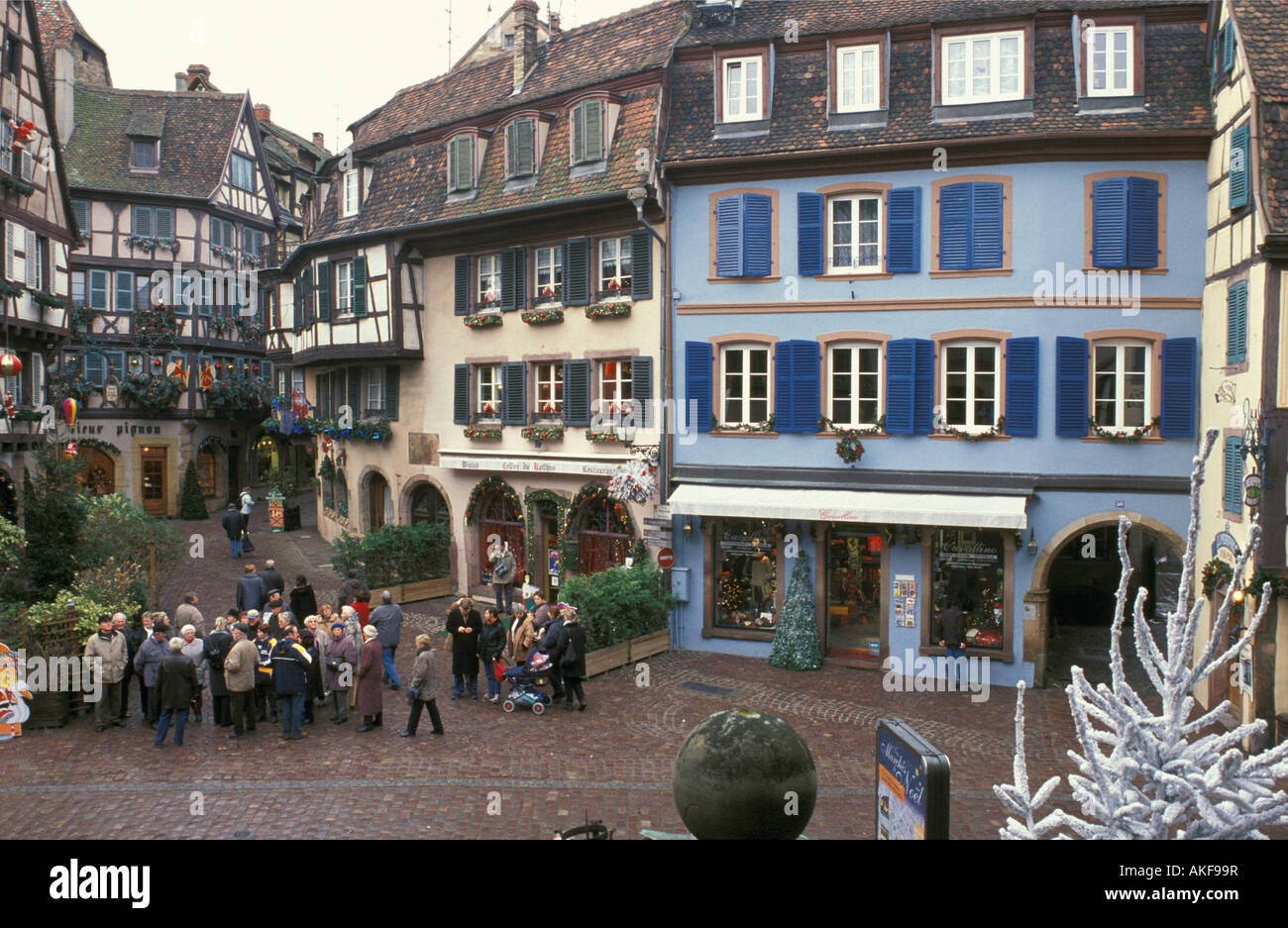 small town center, colmar, france Stock Photo - Alamy