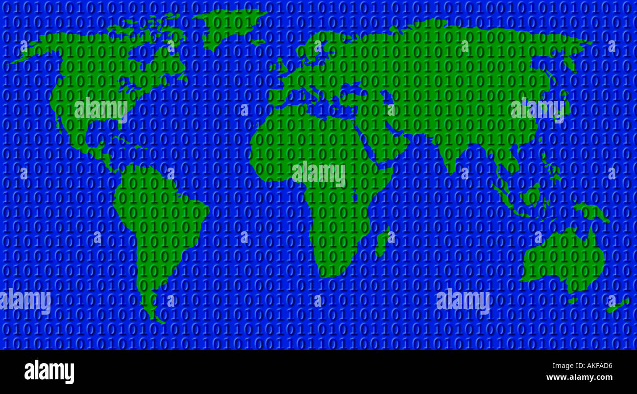 Globe map of earth Stock Photo - Alamy