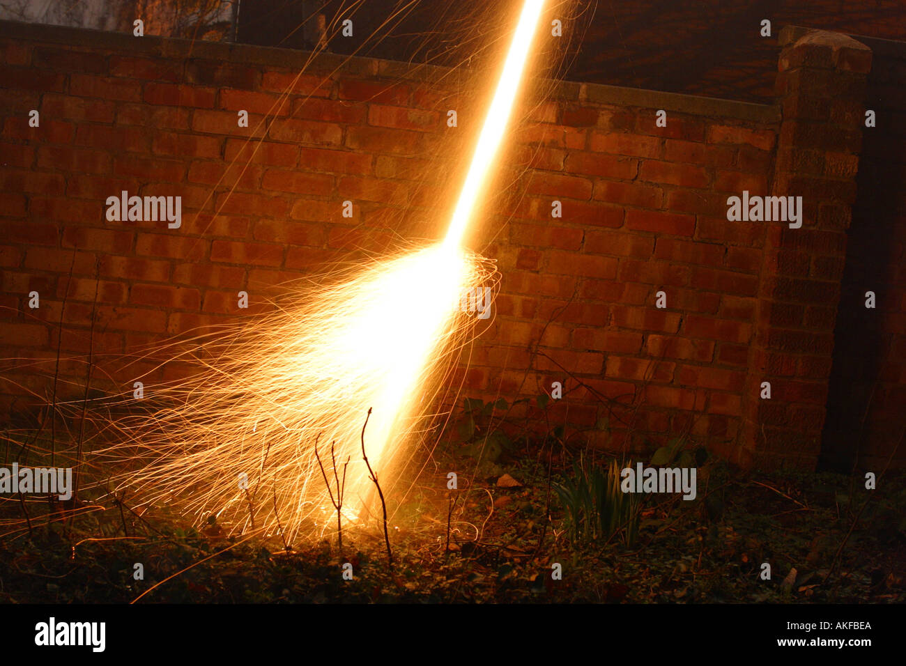 rocket launched at night Stock Photo - Alamy