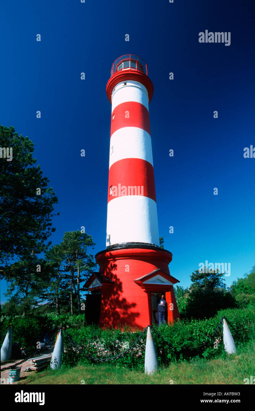 Osteuropa, Litauen, kurische Nehrung, Nida (Nidden), Leuchtturm Stock ...