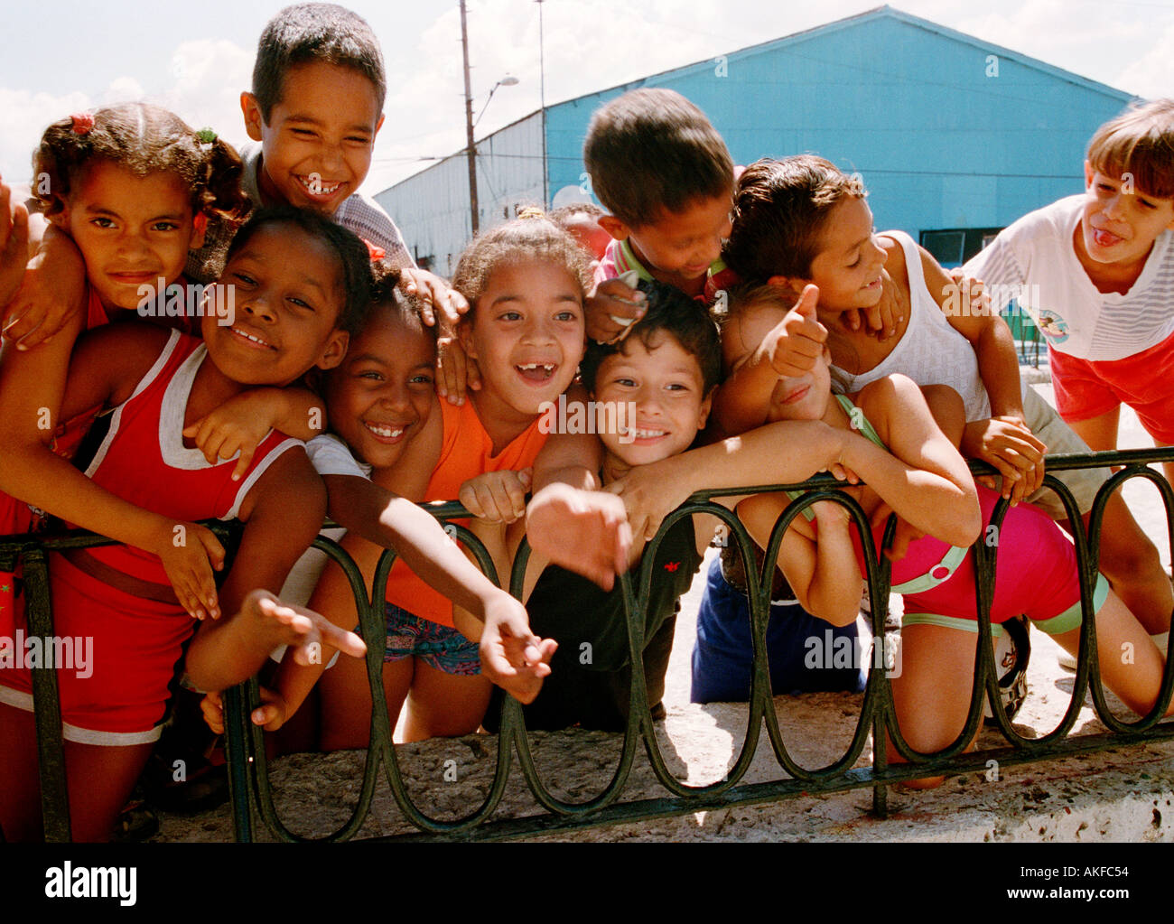 Group of school children Havana Cuba Stock Photo - Alamy