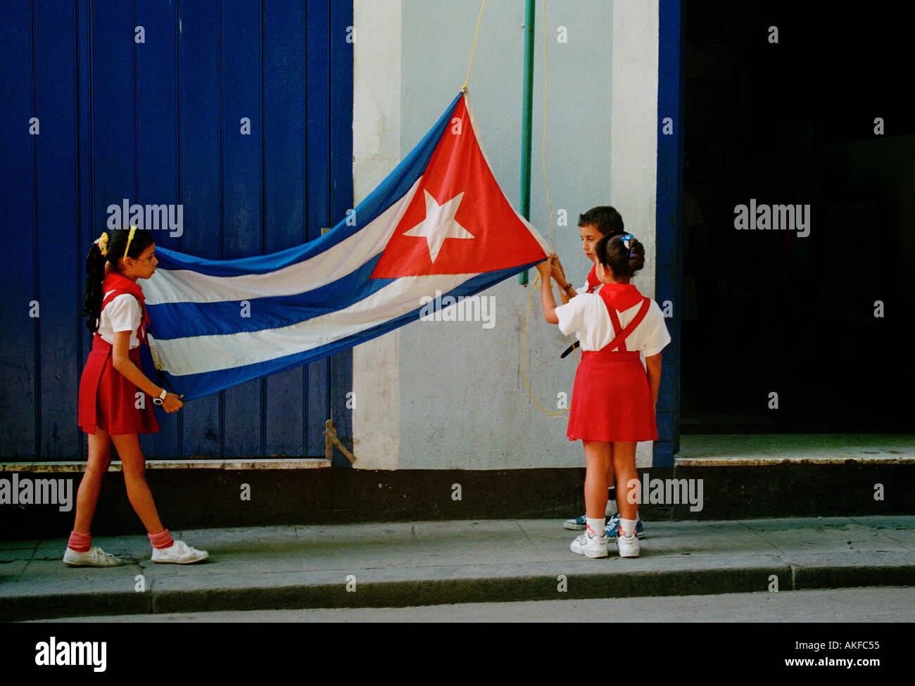 Cuban school uniforms hi-res stock photography and images - Alamy