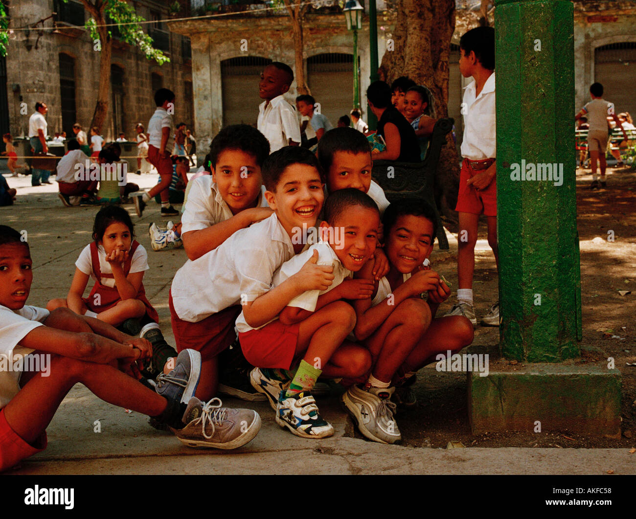 Cuba havana school children playing hi-res stock photography and images ...