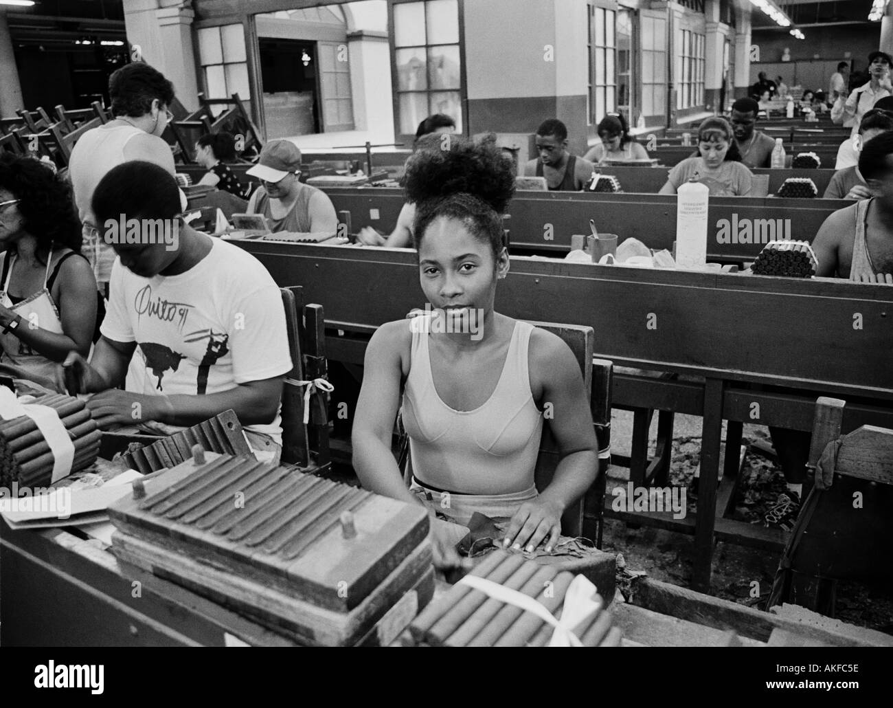 Cigar factory workers Havana Cuba Stock Photo - Alamy