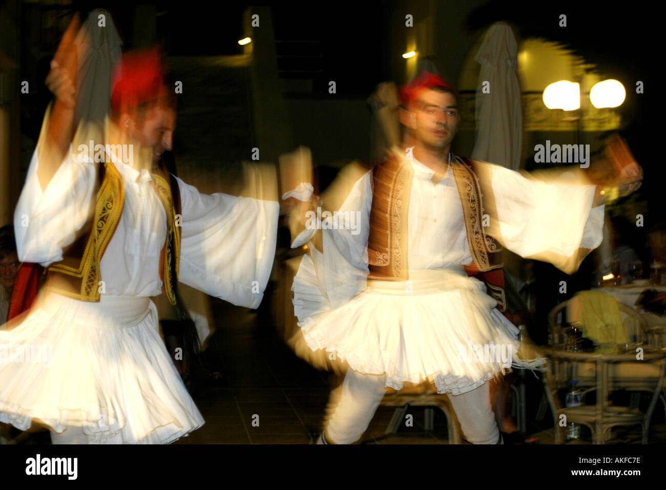 greece greek night with dancers Stock Photo - Alamy