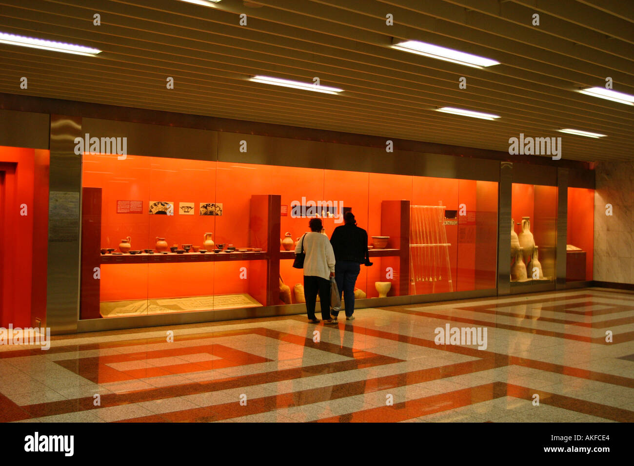 greece athens acropolis metro station Stock Photo - Alamy