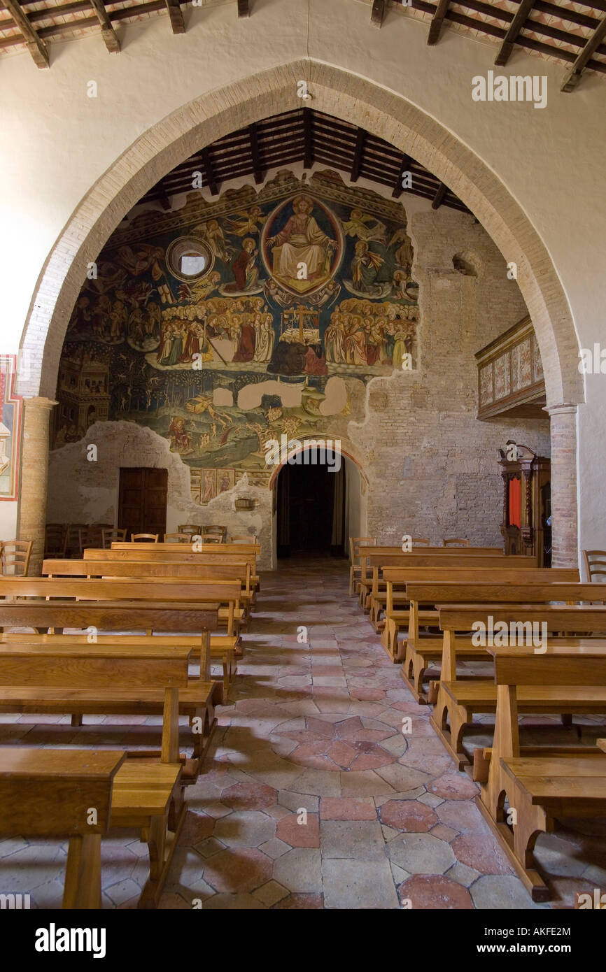 Santa Maria in Piano abbey, Loreto Aprutino, Abruzzo, Italy Stock Photo ...