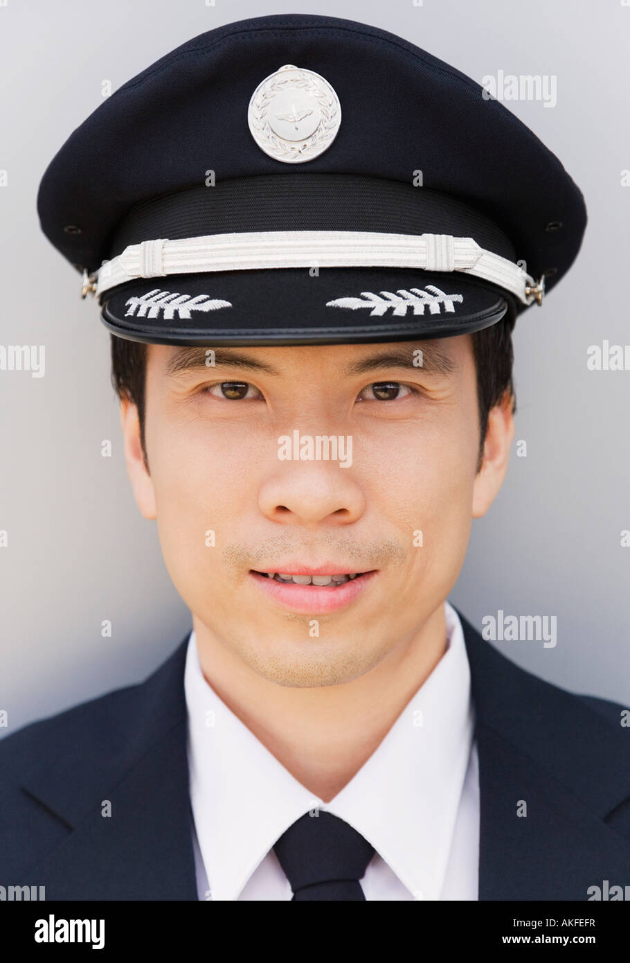Portrait of a pilot Stock Photo - Alamy
