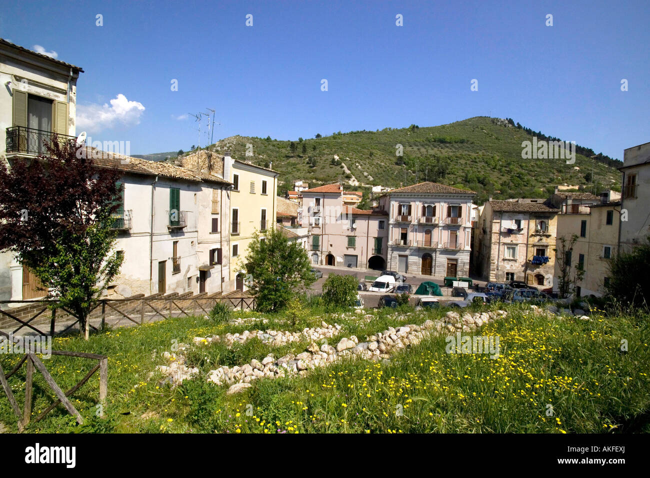 Foreshortening, Popoli, Abruzzo, Italy Stock Photo - Alamy