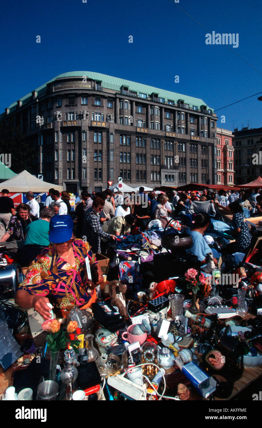 Flea Market Flohmarkt Naschmarkt Vienna High Resolution Stock ...