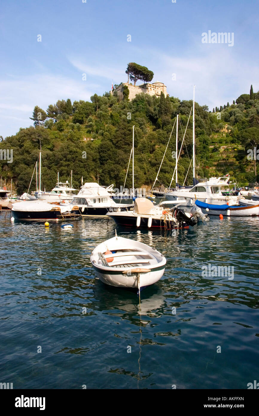 Brown castle, Portofino, Ligury, Italy Stock Photo - Alamy