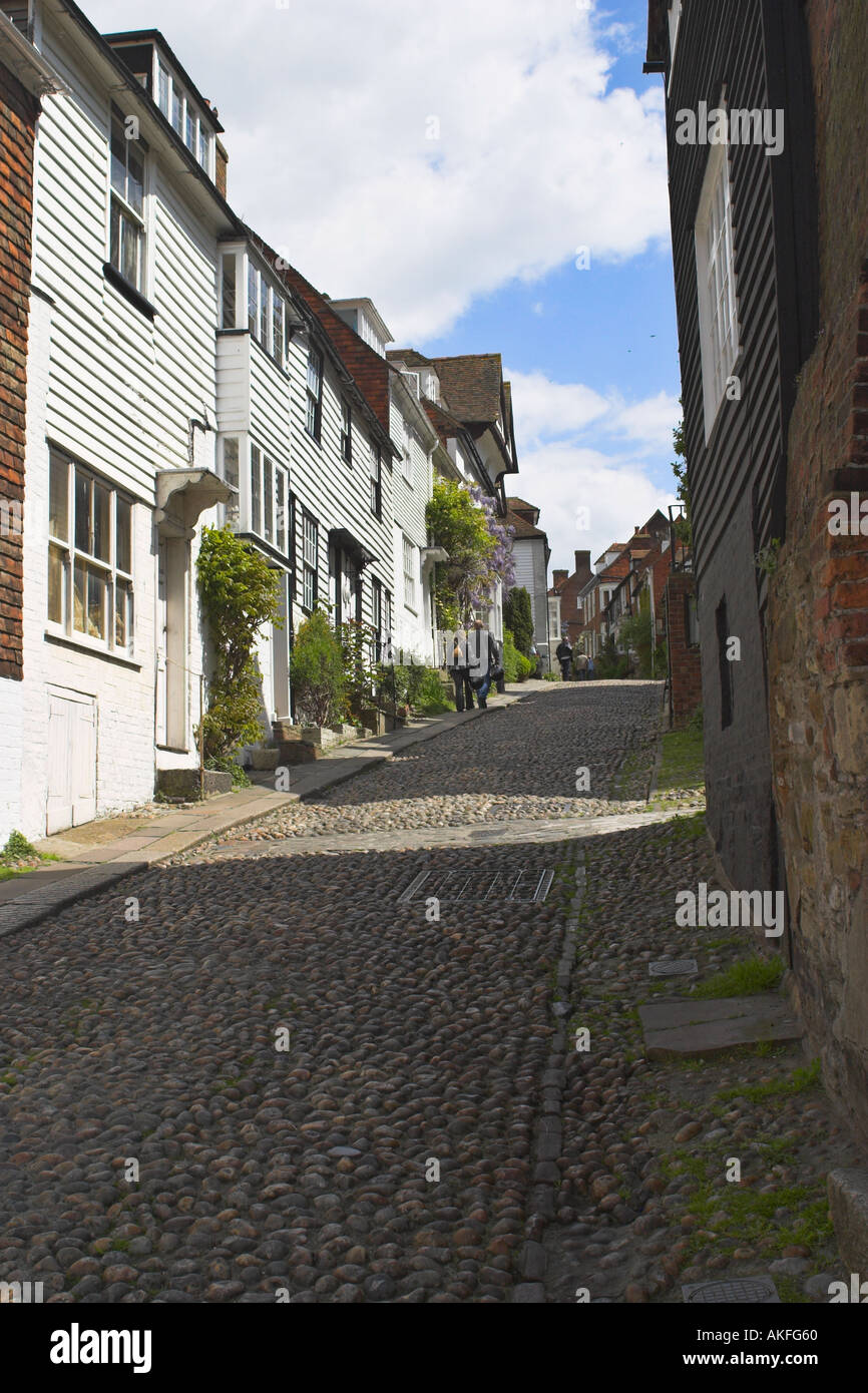 Mermaid Street Rye Sussex UK Stock Photo - Alamy