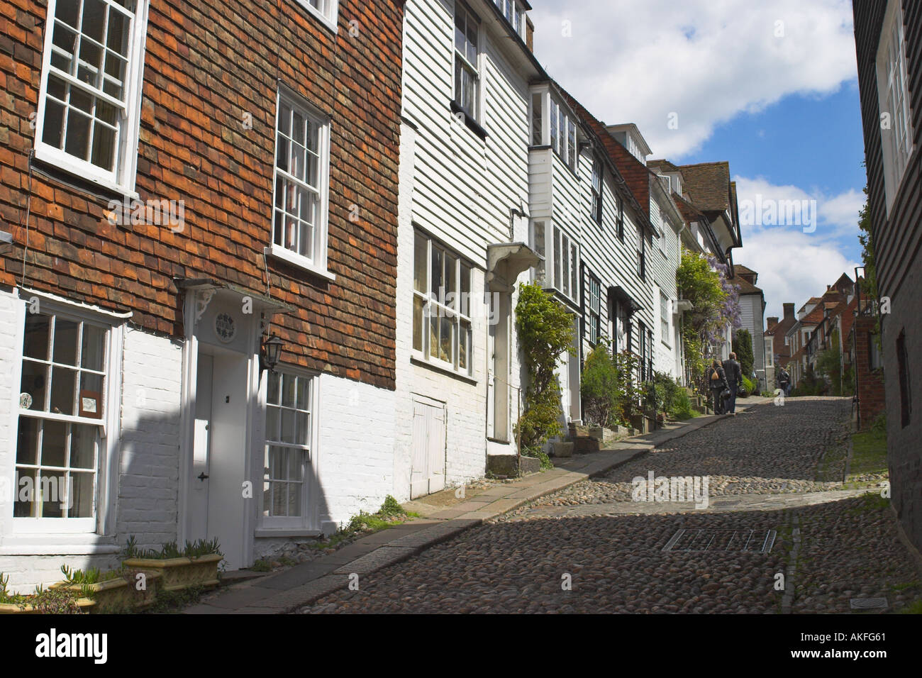 Mermaid Street Rye Sussex UK Stock Photo - Alamy