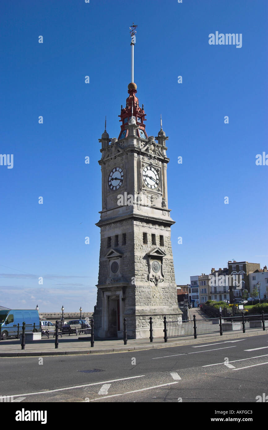 The clock tower on the seafront Margate Kent Stock Photo - Alamy