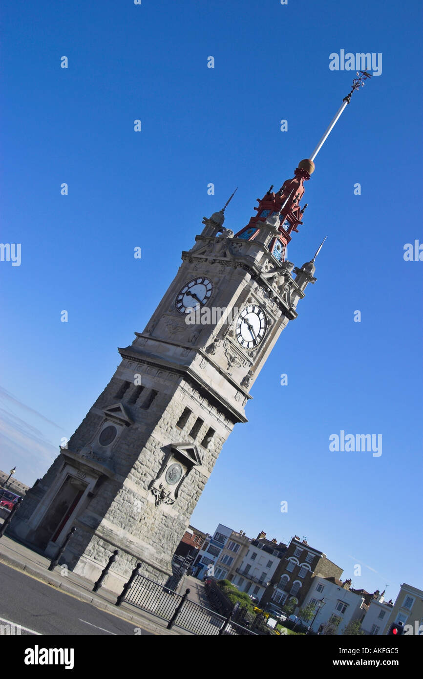 The clock tower on the seafront Margate Kent Stock Photo - Alamy