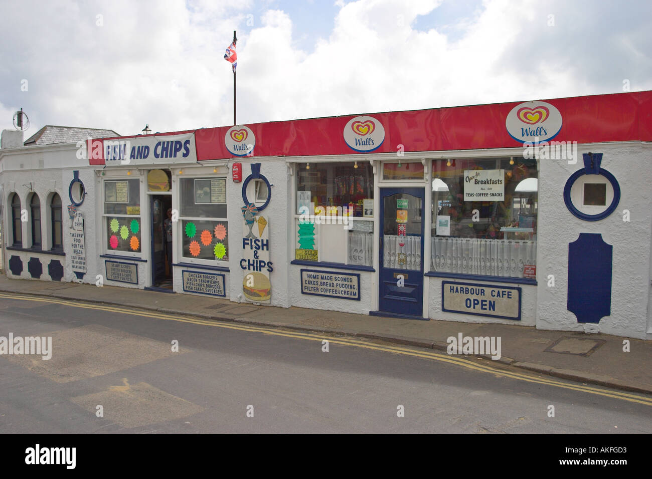 A traditional seaside Fish and Chip shop at Broadstairs Kent UK Stock ...