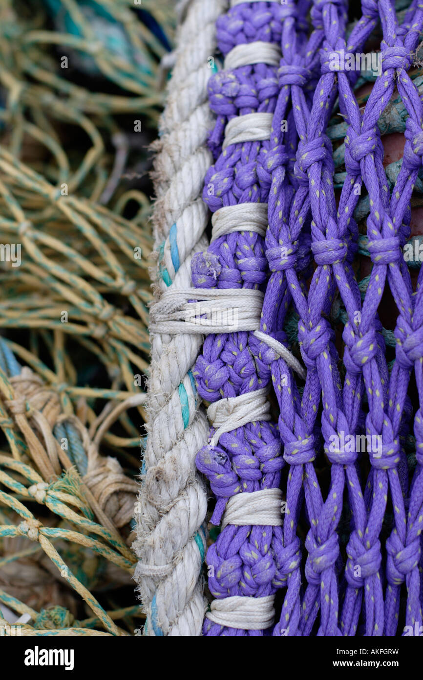 Still life detail of commercial fishing nets Stock Photo - Alamy