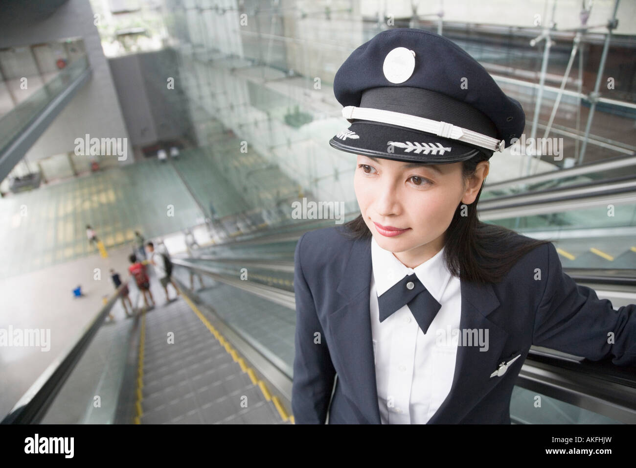 Asian female pilot hi-res stock photography and images - Alamy