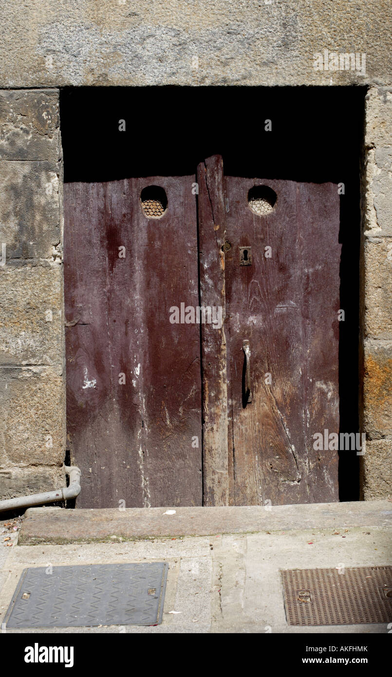 Ancient cellar door Granville Normandy France Stock Photo - Alamy