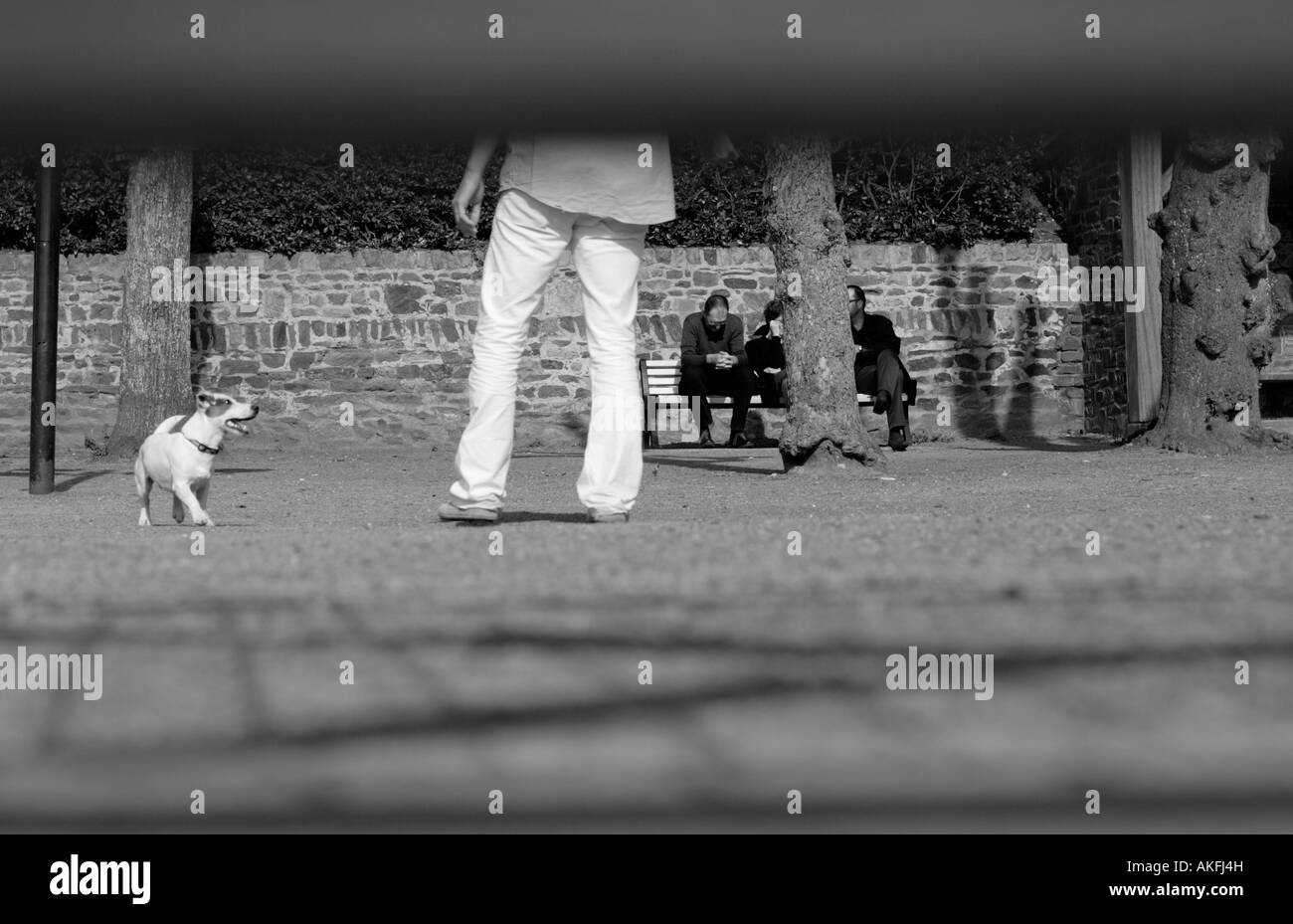 Man worms eye view Black and White Stock Photos & Images - Alamy