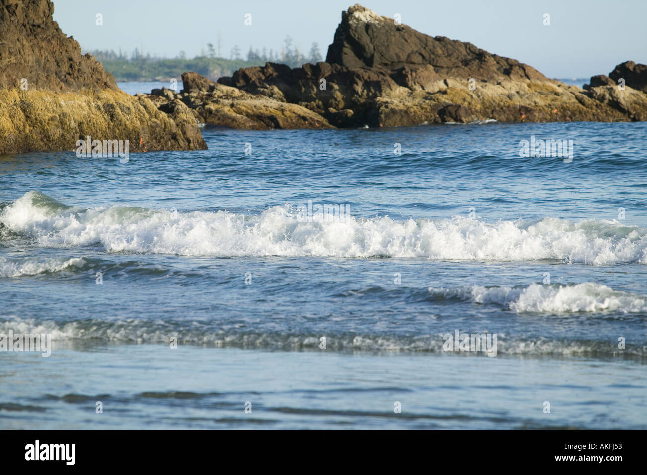 Rugged Point West Coast Vancouver Island British Columbia Canada Stock ...