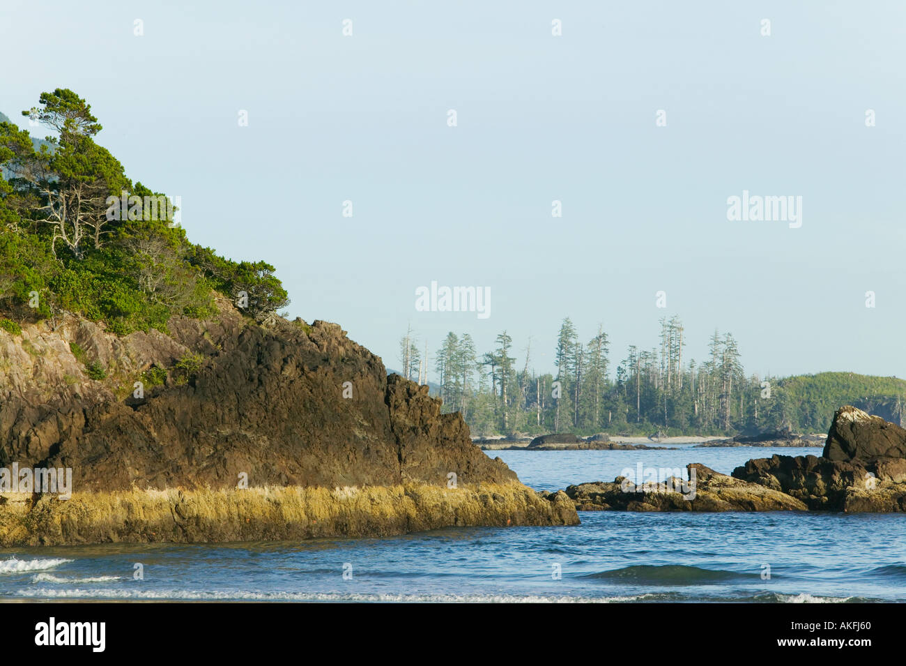 Rugged Point West Coast Vancouver Island British Columbia Canada Stock ...