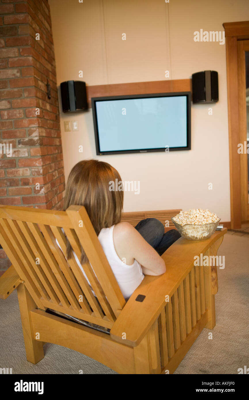 Vertical screen back view woman hi-res stock photography and images - Alamy