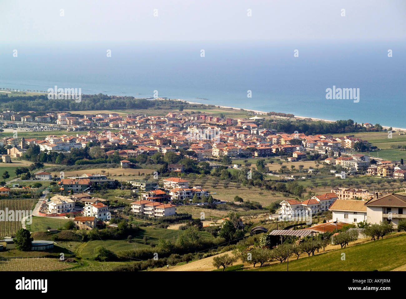 Cityscape, Roseto Degli Abruzzi, Abruzzo, Italy Stock Photo - Alamy