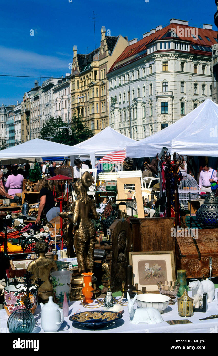 Flea Market Flohmarkt Naschmarkt Vienna High Resolution Stock ...