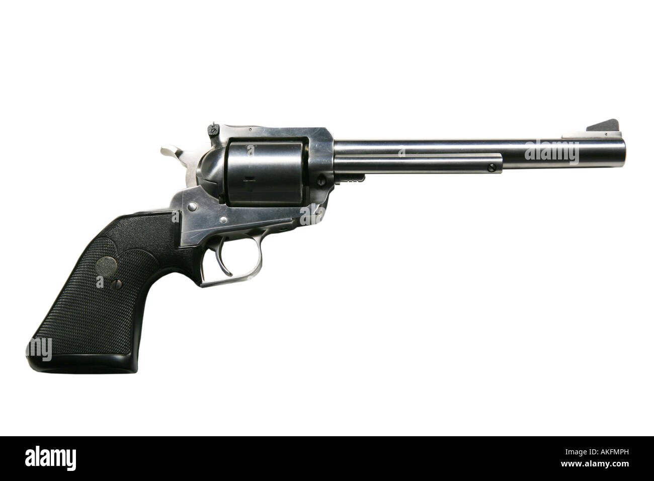 44 caliber hand Gun isolated on white background Stock Photo - Alamy