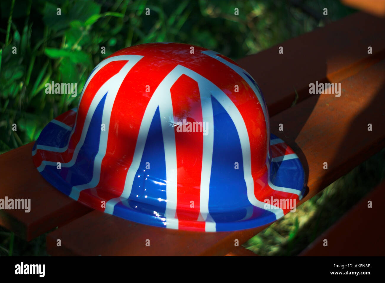 union jack bowler hat Stock Photo - Alamy