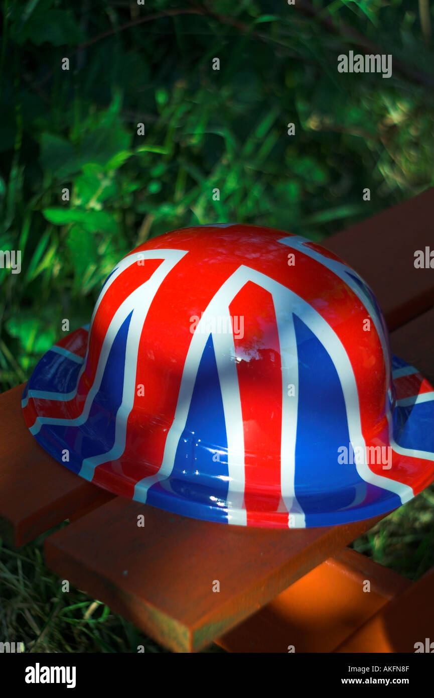 union jack bowler hat Stock Photo - Alamy