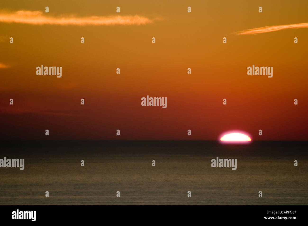 Sunset Portovenere Liguria Italy Stock Photo - Alamy
