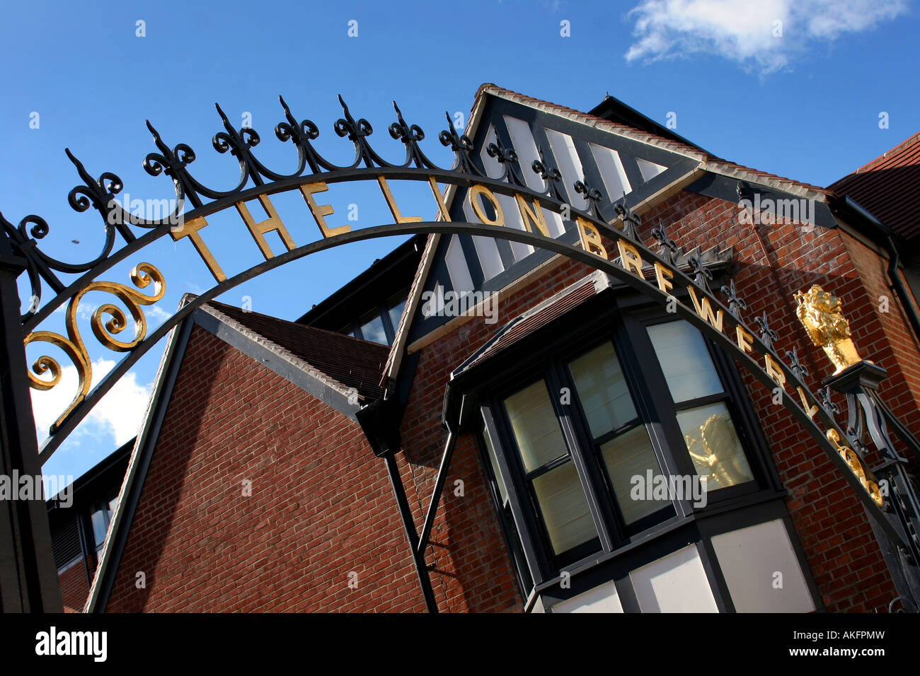 The Lion Brewery Morrells Oxford England Stock Photo - Alamy