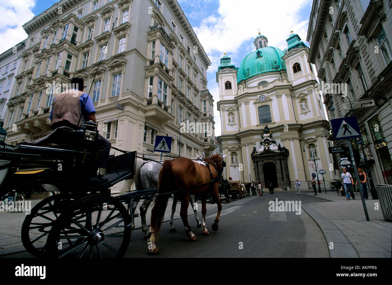 Pferde Fiaker Wien Österreich Fiaker High Resolution Stock Photography ...