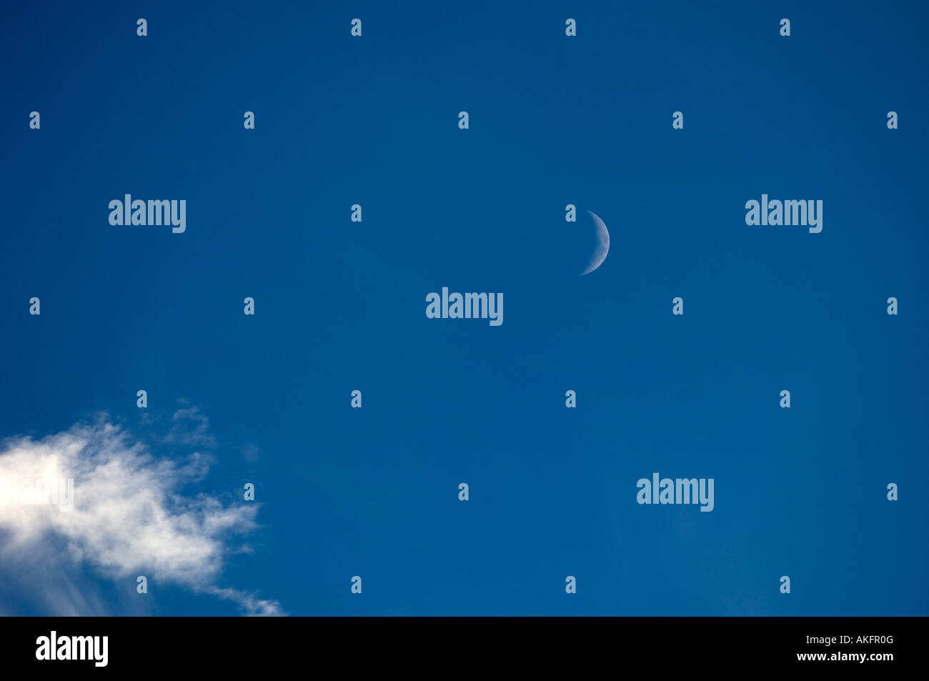 Blue crescent moon hi-res stock photography and images - Alamy