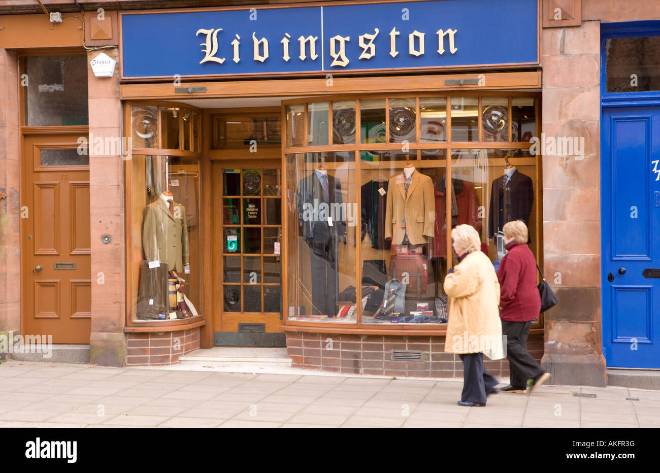 Small independant shop front in small town of Castle Douglas, Dumfries ...
