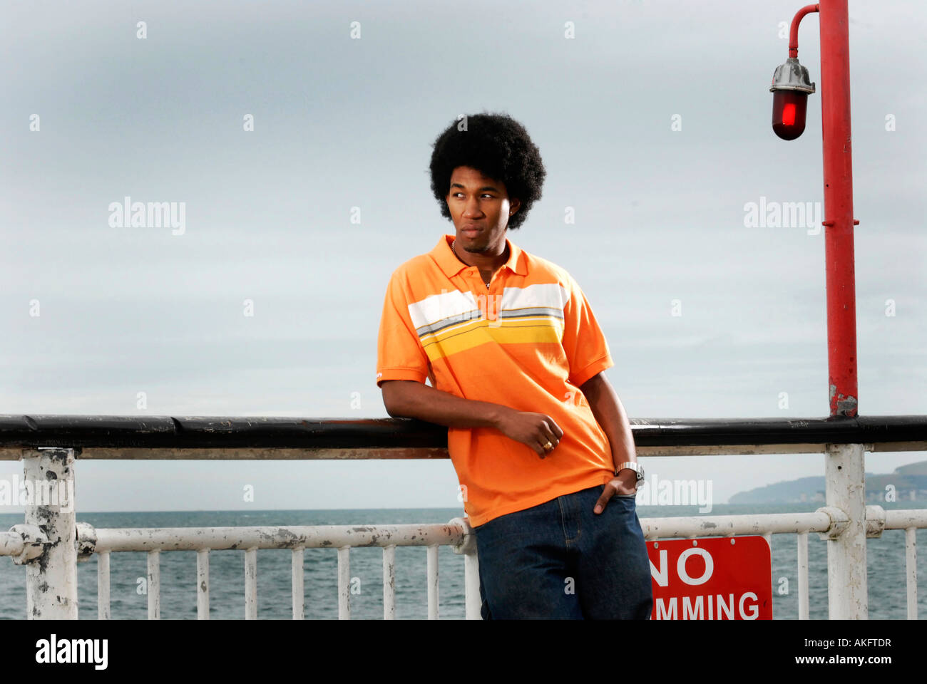 Leaning against a pier hi-res stock photography and images - Alamy