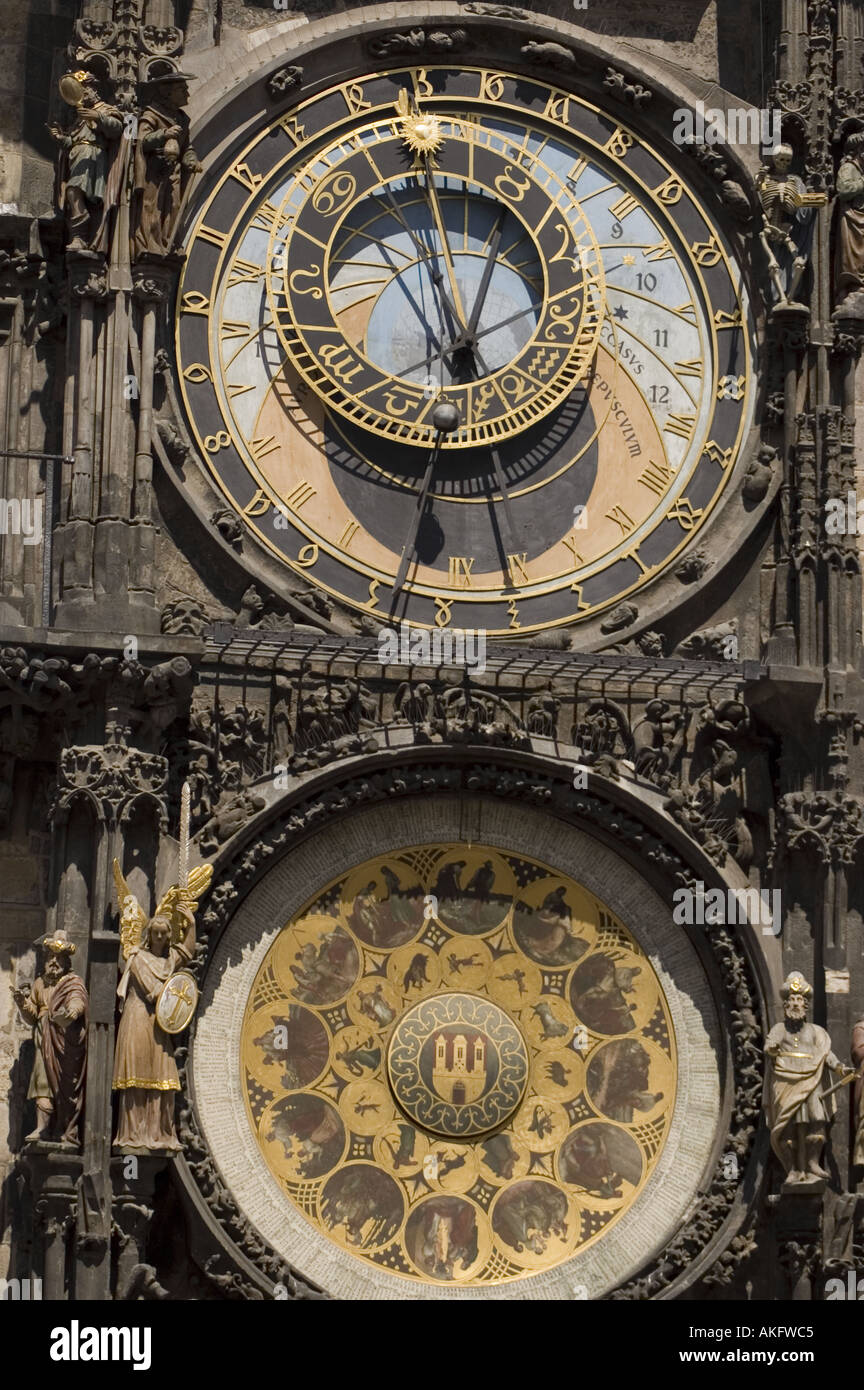 Famous astronomical clock hi-res stock photography and images - Alamy