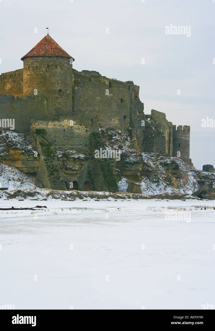 The Cetatea Alba fortress as viewed from the sea Stock Photo - Alamy