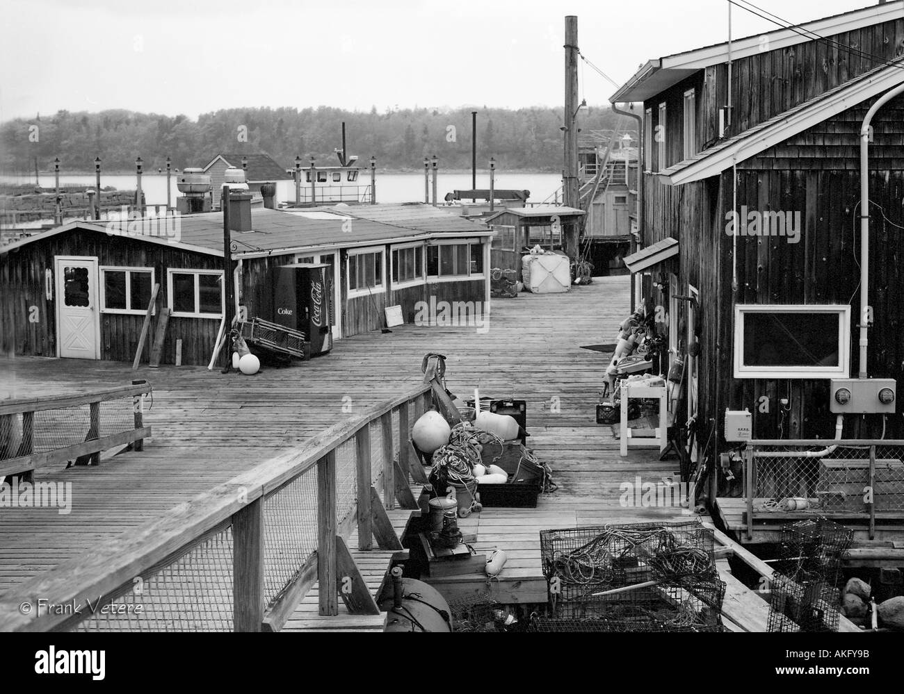 Fishing dock, Bar Harbor, Maine Stock Photo - Alamy