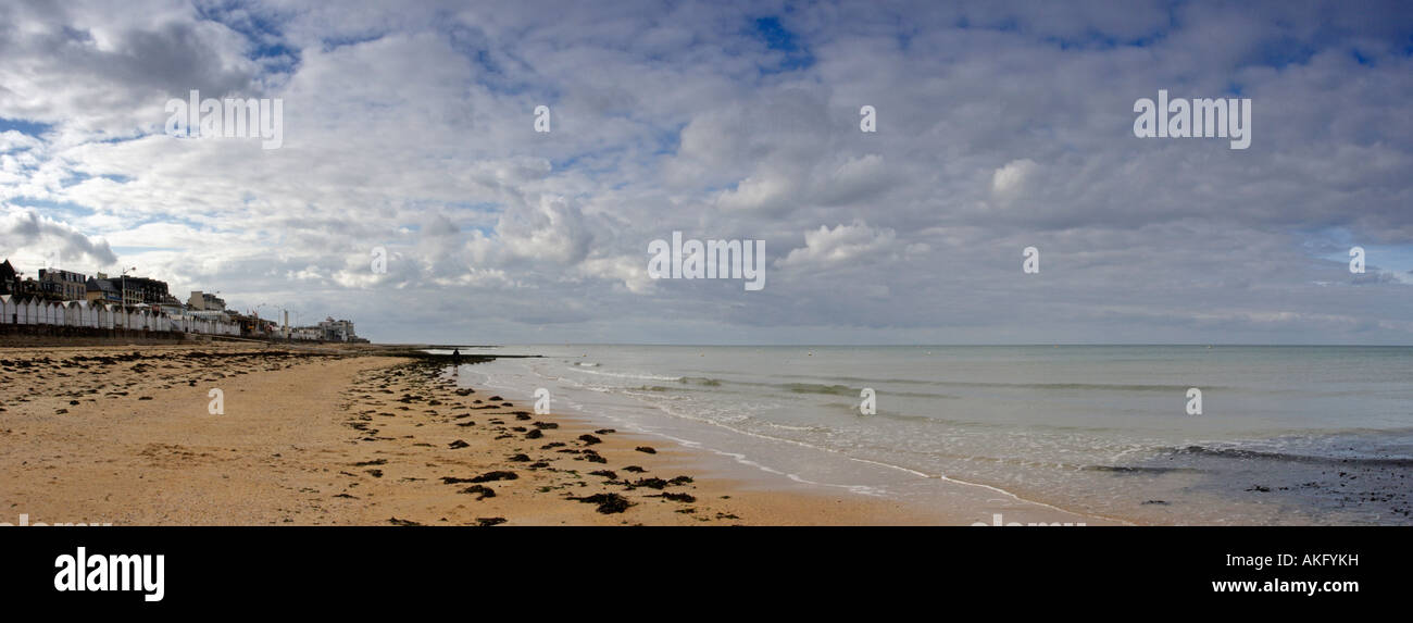 Panoramic Image of Luc Sur Mer Stock Photo - Alamy