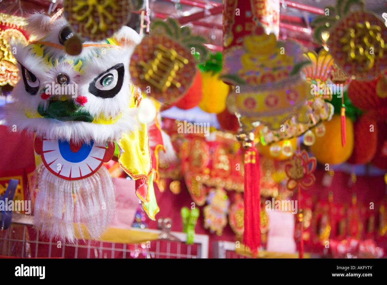 Close-up of good luck charms on a market stall Stock Photo - Alamy