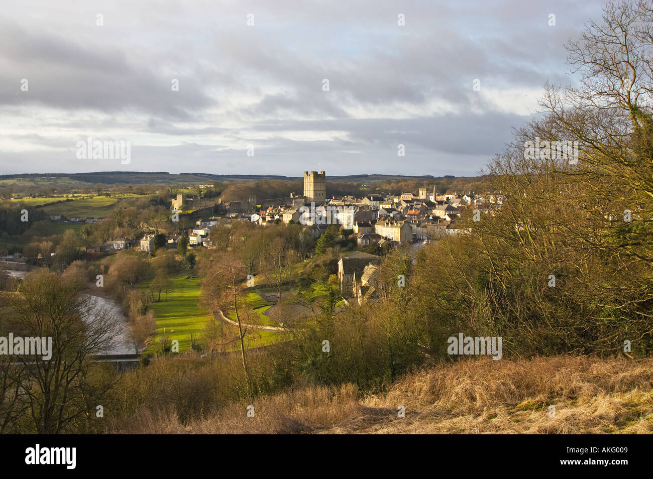 English towns town richmondshire market towns hi-res stock photography ...