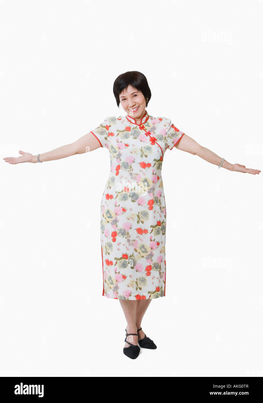 Old lady standing Cut Out Stock Images & Pictures - Alamy