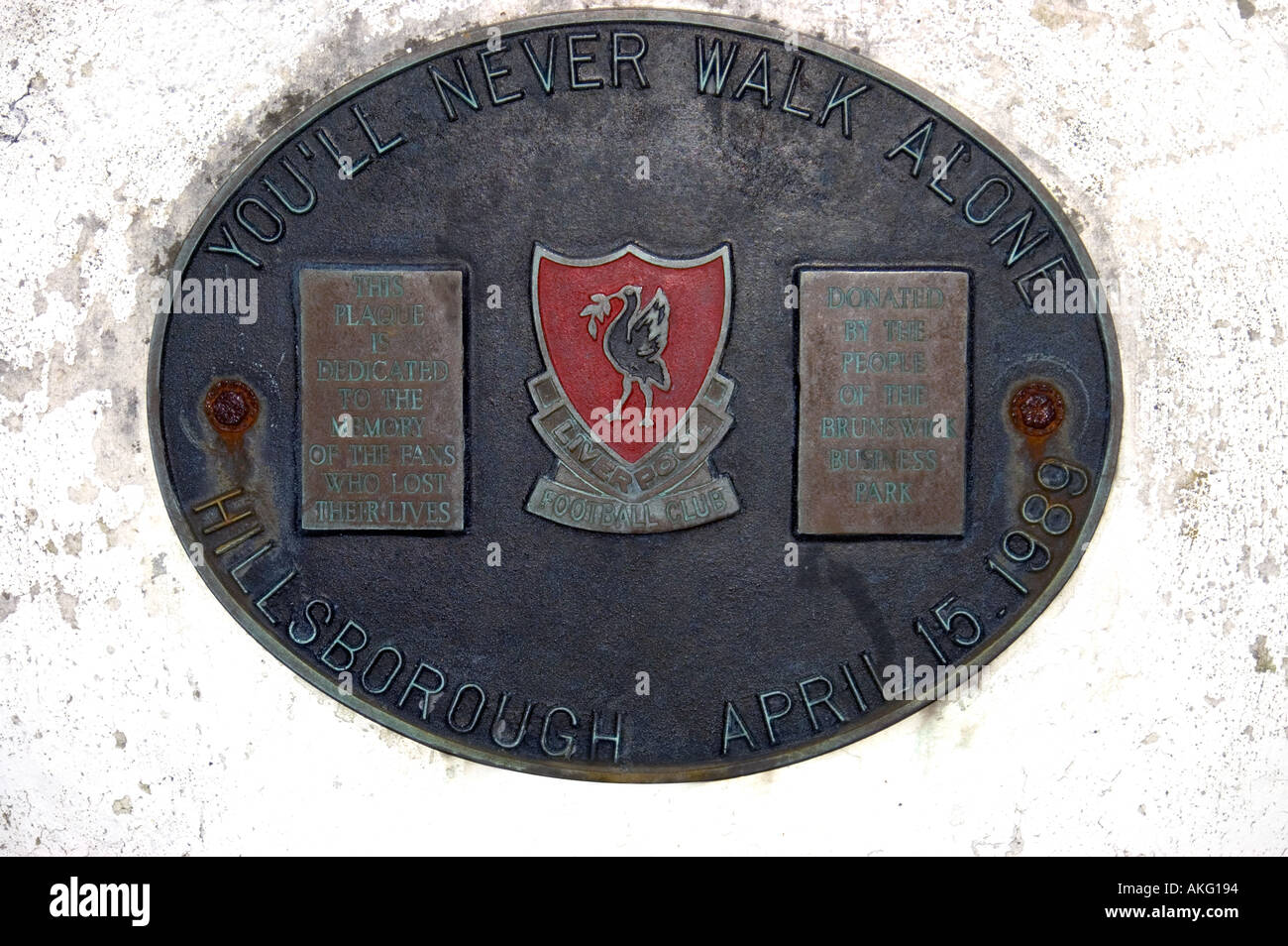 Liverpool FC hillsborough memorial Stock Photo - Alamy