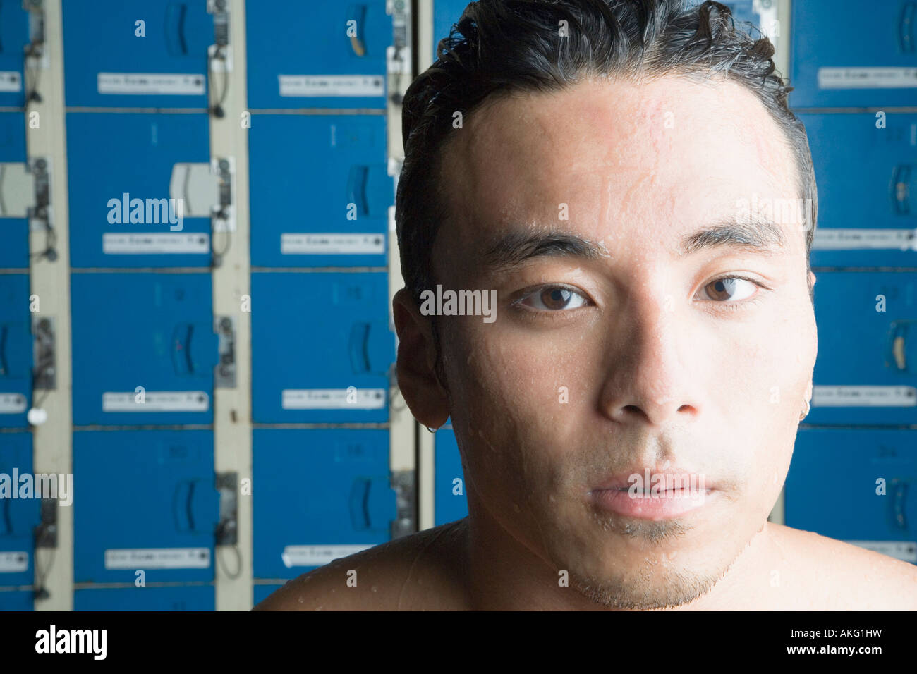 Asian men locker room hi-res stock photography and images - Alamy