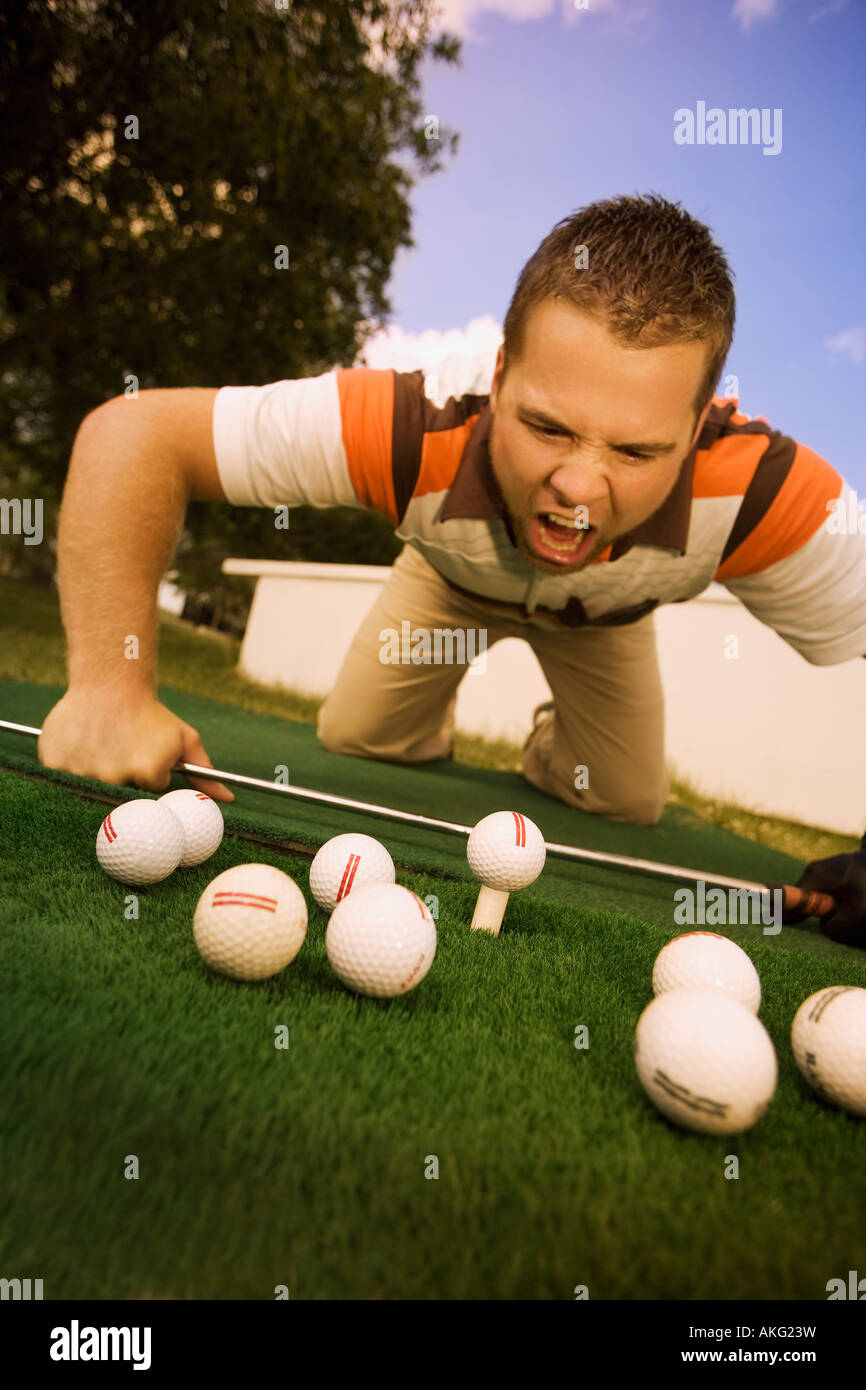 Angry golfer hi-res stock photography and images - Alamy