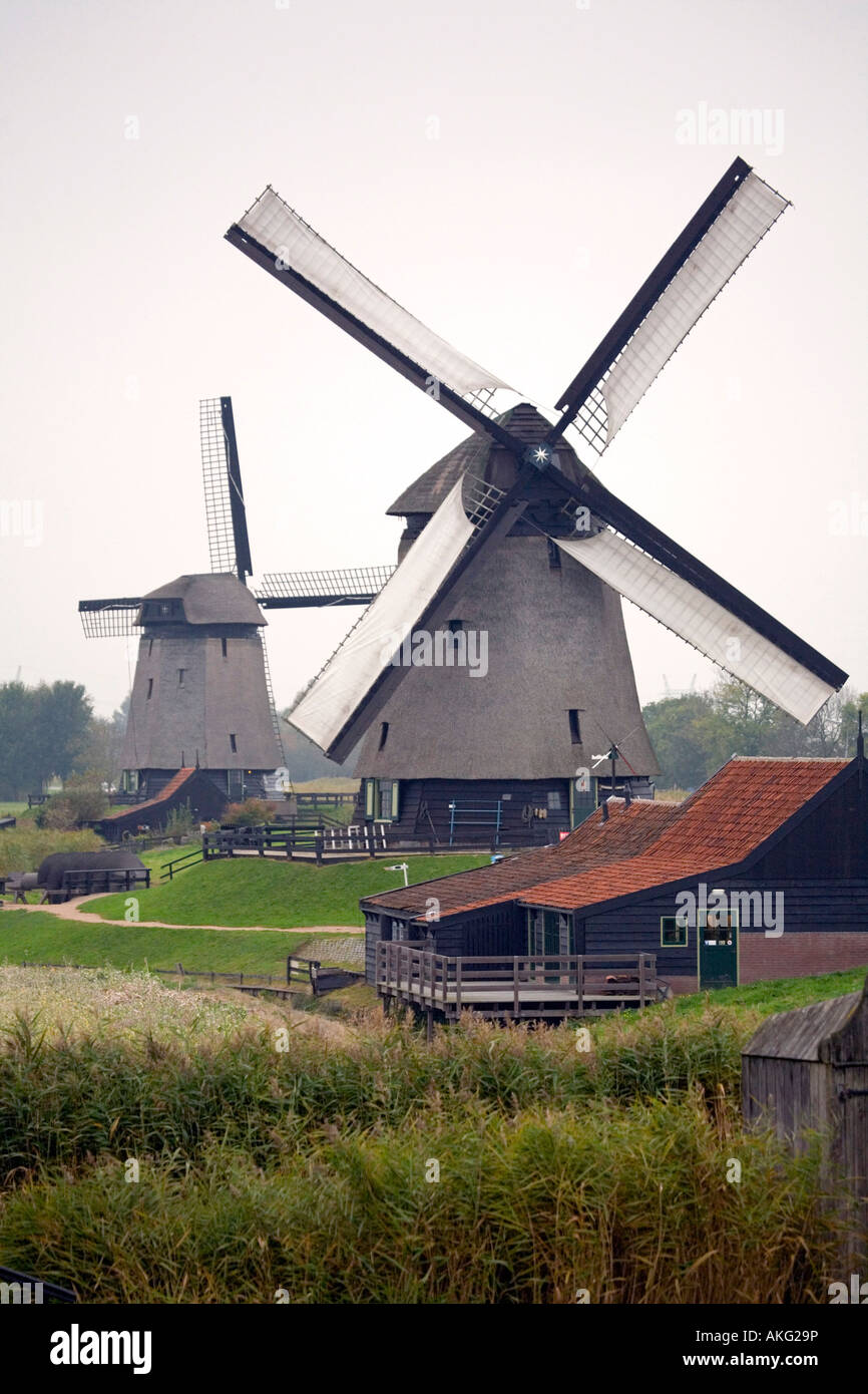 Windmills in Holland Stock Photo - Alamy