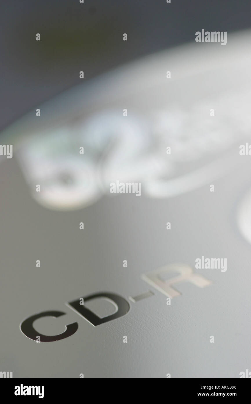 close up of Recordable CD CD R Stock Photo - Alamy